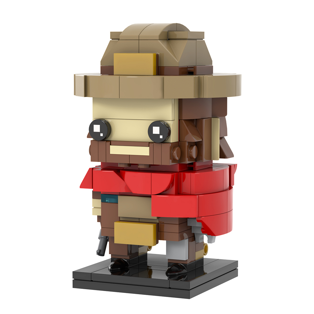 MOC7590 Bricks OVERWATCH Cole Cassidy Brickheadzed Figures MOC Building ...