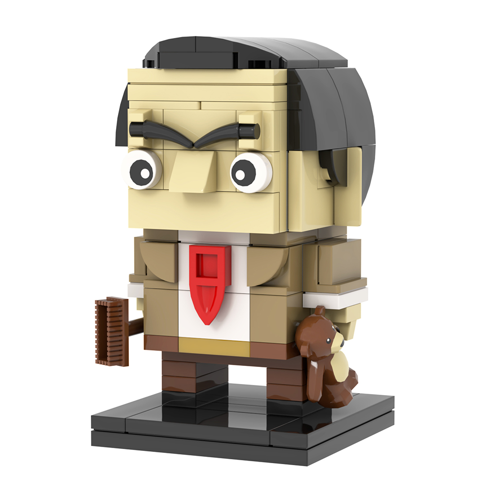 MOC7512 Mr.Bean Brickheadz Cartoon Figures MOC Bricks DIY Assembled ...