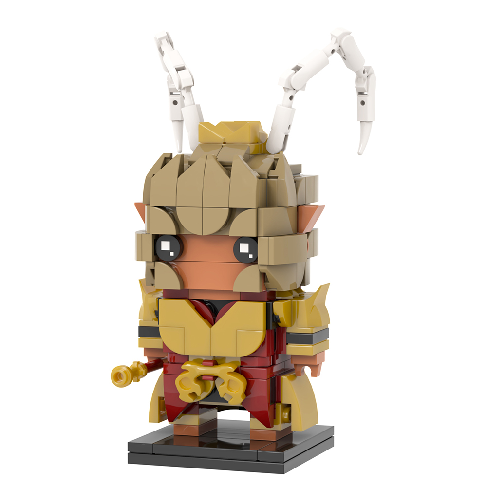 MOC7290 219Pcs Black Myth: Wukong Sun Wukong Brickheadz Figure Model ...