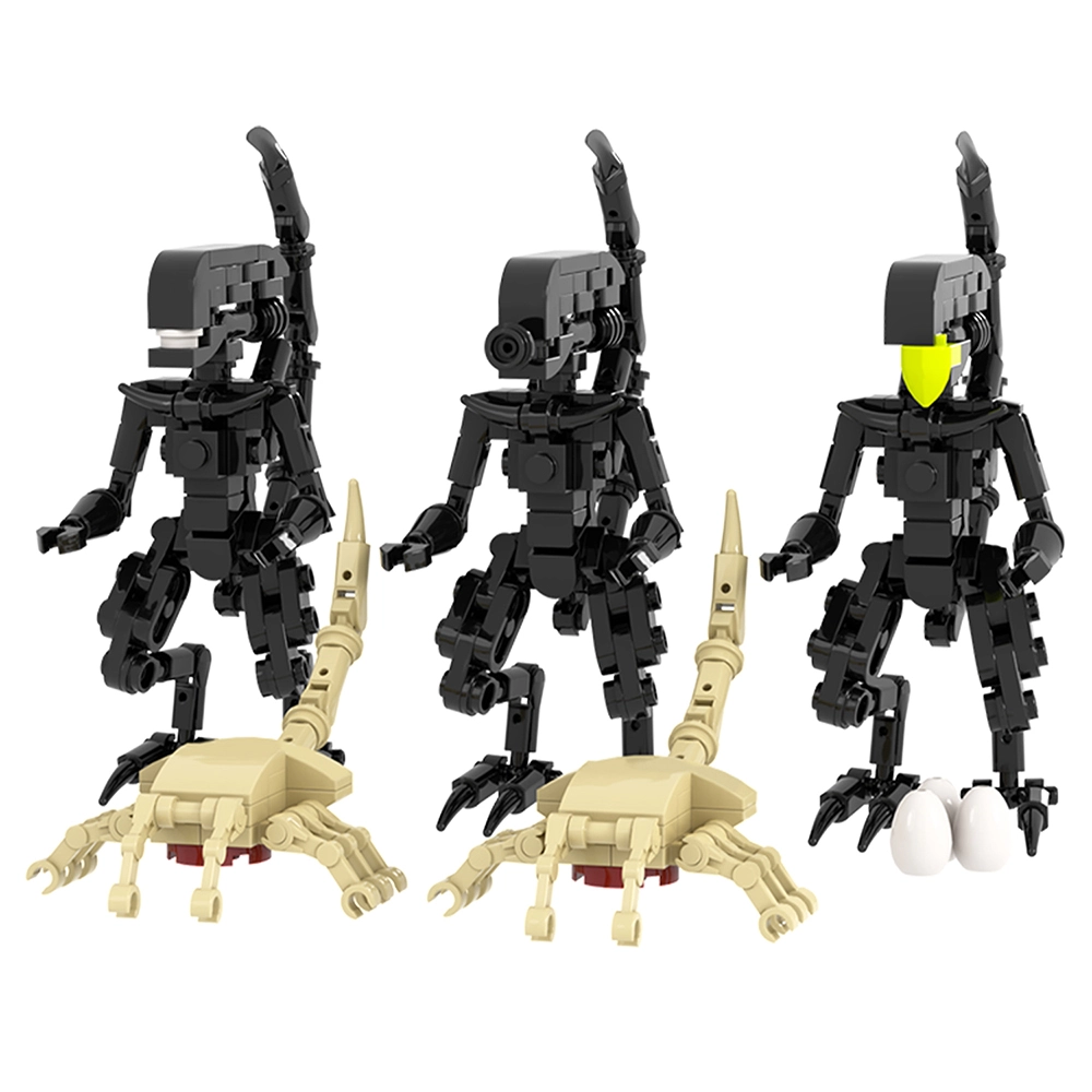 MOC1565 Alien Xenomorph Facehugger Monster Horror Movie Action Figures ...