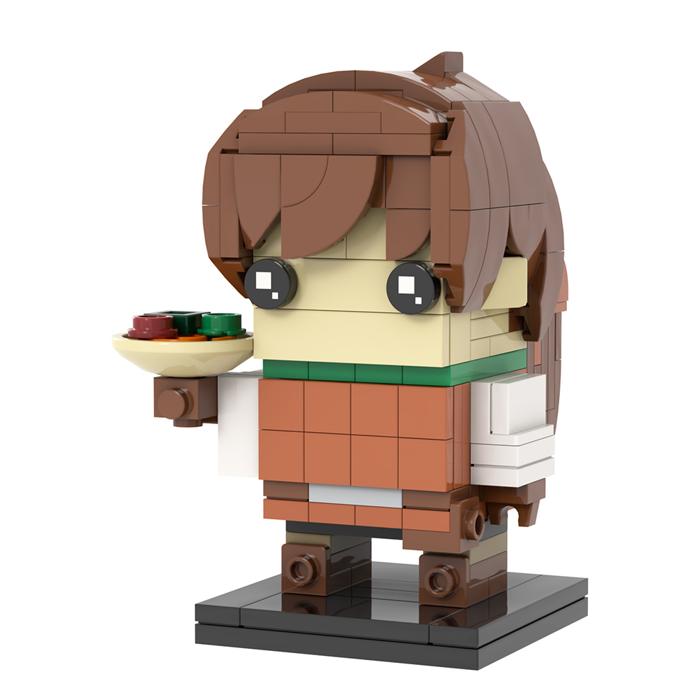 MOC7625 Anime series Delicious in Dungeon Brickhead Figures Birthday ...