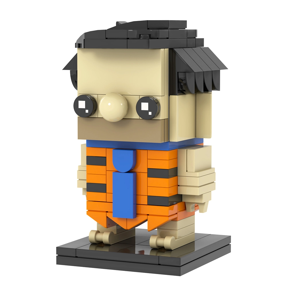 MOC7654 The Flintstones Fred Flintstone Cartoon Series BrickHeadz ...