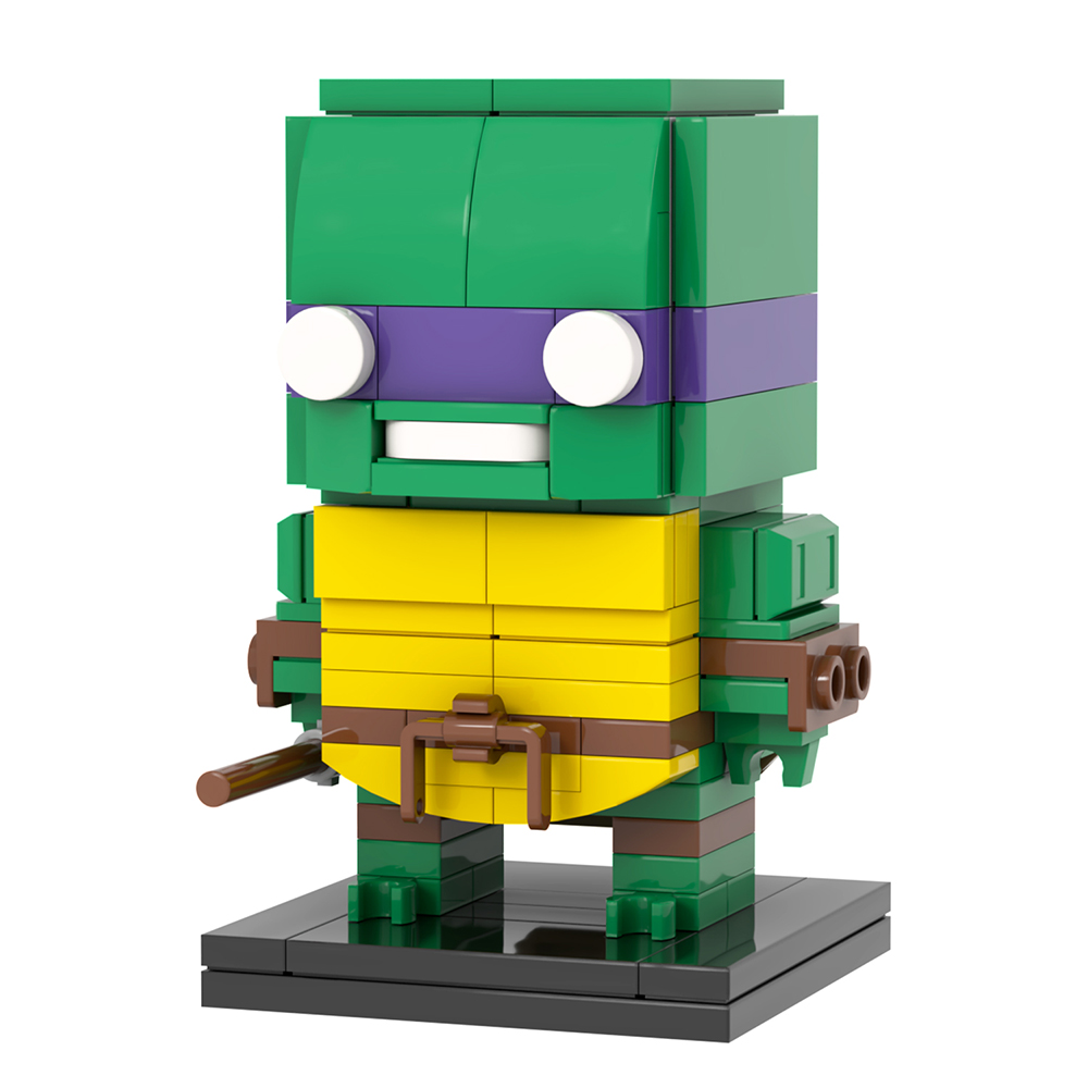 MOC7319 133Pcs Teenage Mutant Ninja Turtles Leonardo Brickheadz Figure ...