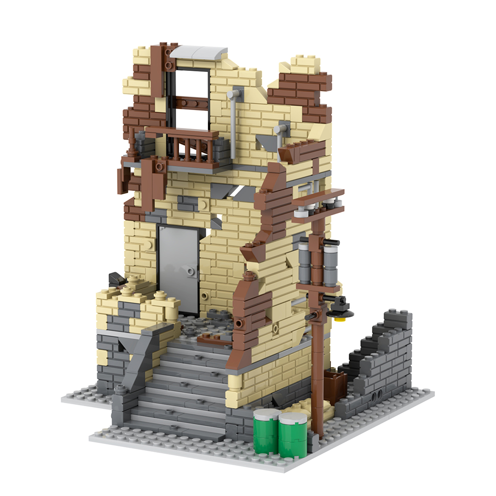 MOC5096 WW2 Series War Scene Model Brick Compatible With Action Figure ...