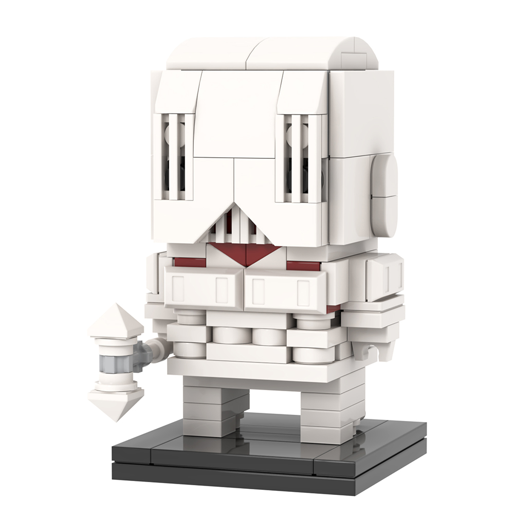 MOC7289 125Pcs Attack on Titan Anime War Hammer Titan Brickheadz Figure ...