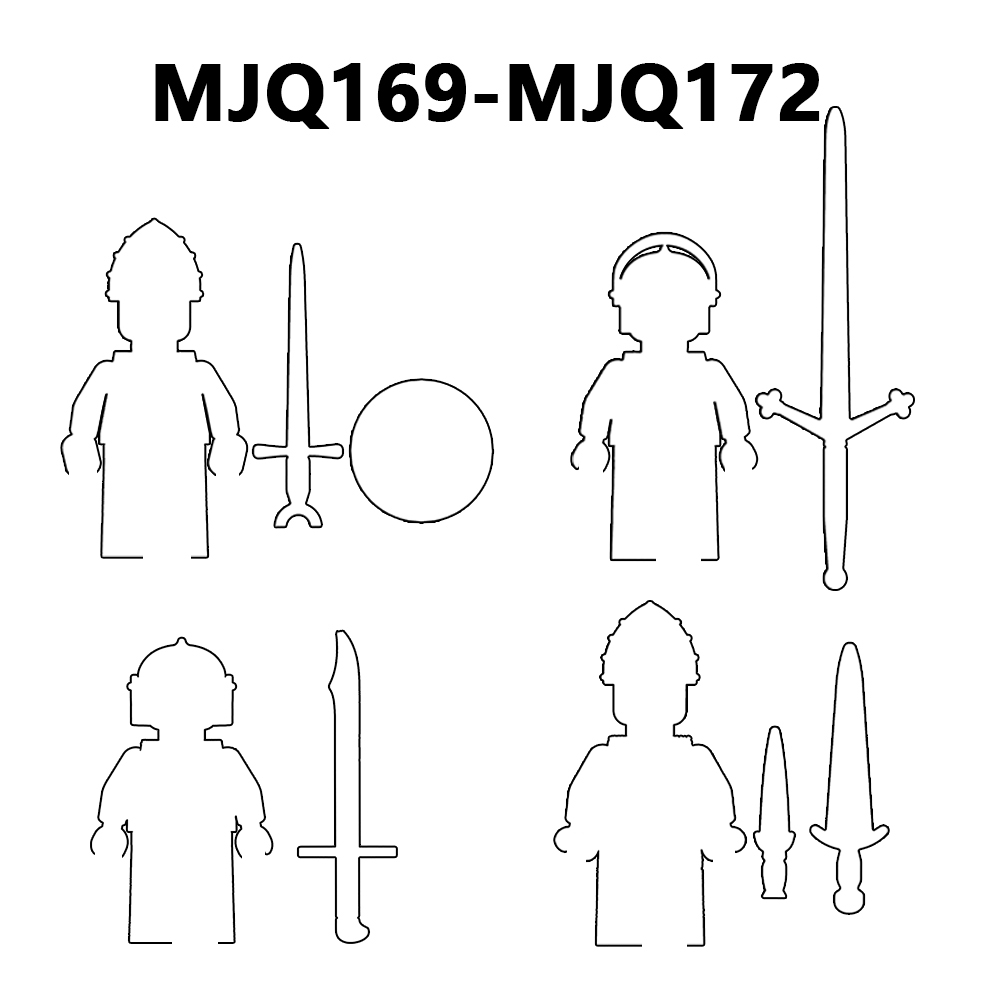 MJQ169-172 Military One-Handed Sword Fighter Machete Fighter Scottish ...