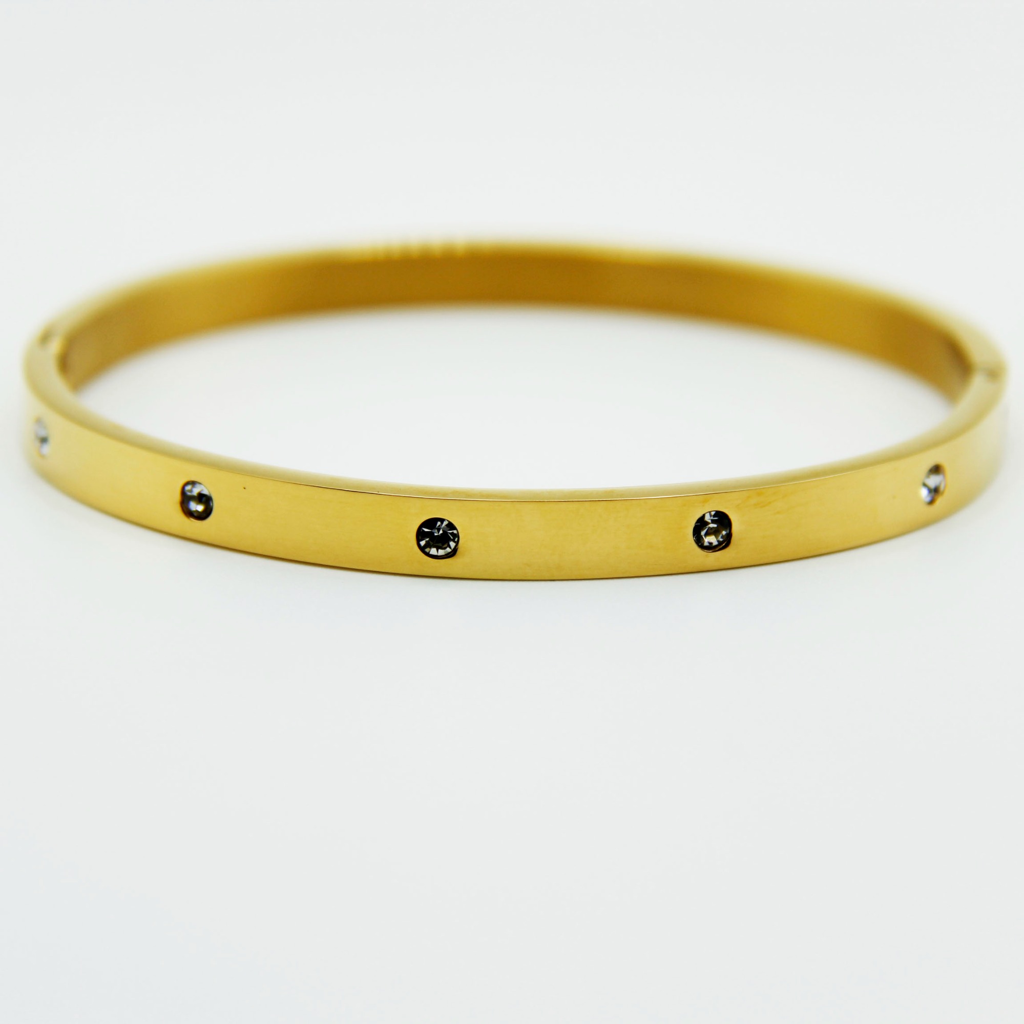 Stainless steel 304/316 zirconia bangle 2024 new product,Steel bracelet ...