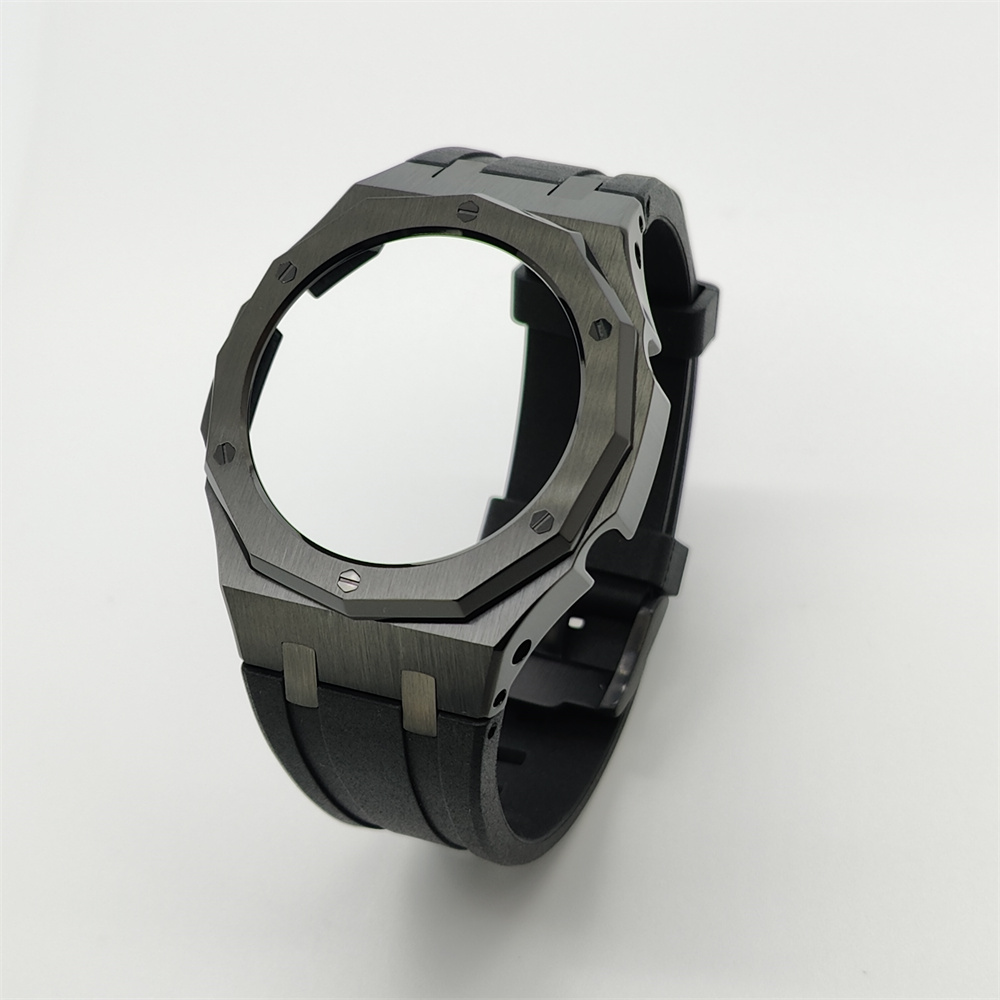 GA2100 3rd Generation 12-point Metal Watch Case Rubber Strap Set Bezel ...