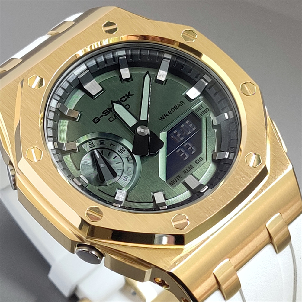 GM2100/GBM2100 Casioak Offshore Curve Style Fluorocarbon Strap Gun Grey