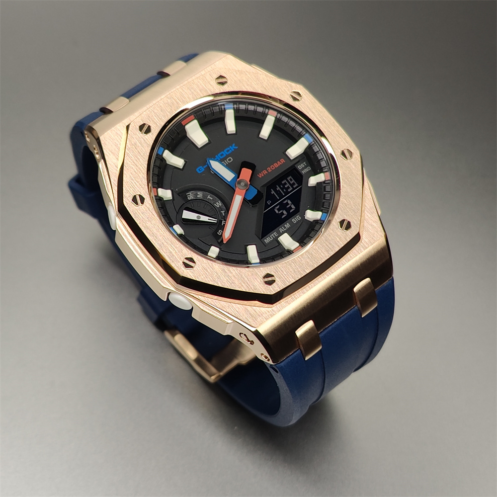 GMAS2100 Casioak MINI Curve Offshore for Thin Wrists Rose gold