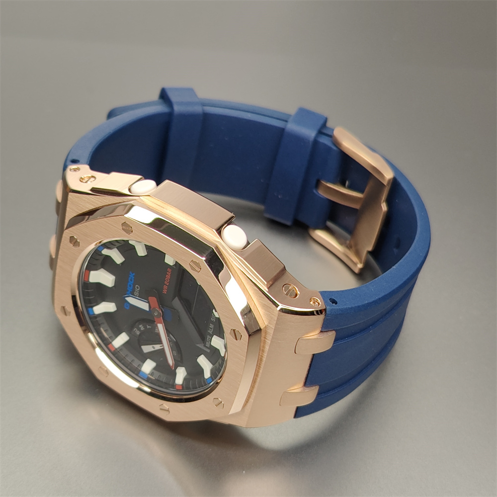 GMAS2100 Casioak MINI Curve Offshore for Thin Wrists Rose gold