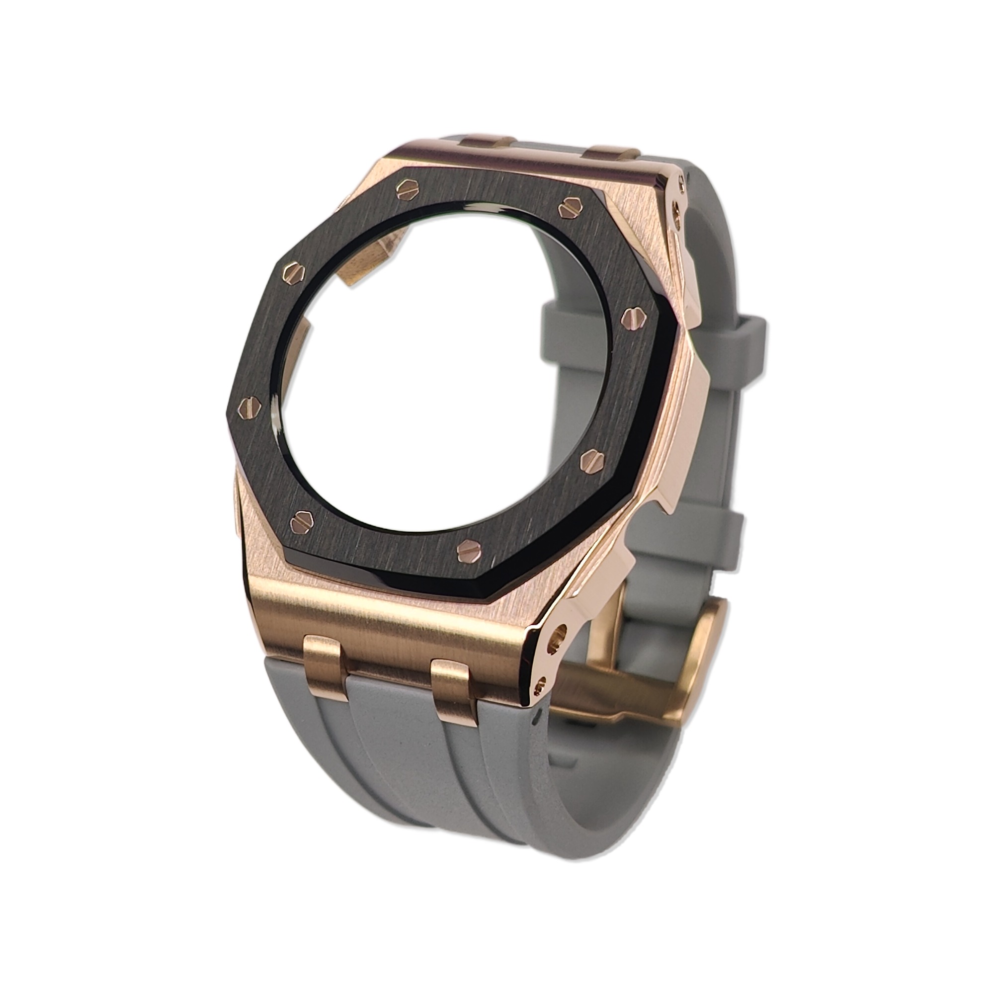 GMAS2100 Casioak MINI Curve Offshore for Thin Wrists Rose gold Black