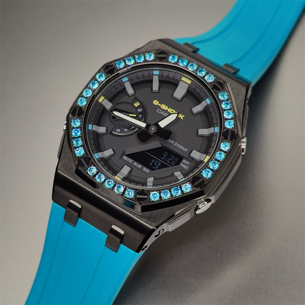 GA2100 Casioak Offshore Curve Black Diamond Series
