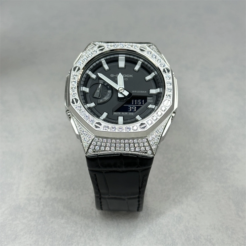 GA2100/2110/B2100 CasiOak Diamond Concept Reversible Leather Strap