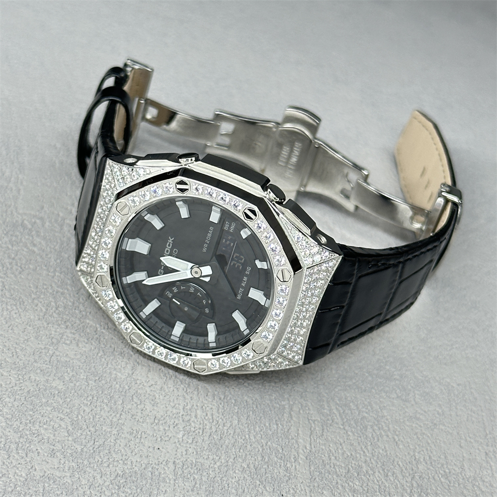 GA2100/2110/B2100 CasiOak Diamond Concept Reversible Leather Strap