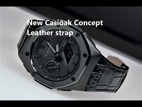 GA2100/2110/B2100 CasiOak Diamond Concept Reversible Leather Strap