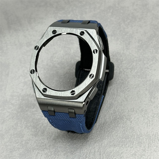 GA2100/2110/B2100 CasiOak Offshore Bezel Canvas Nylon Velcro Strap Set