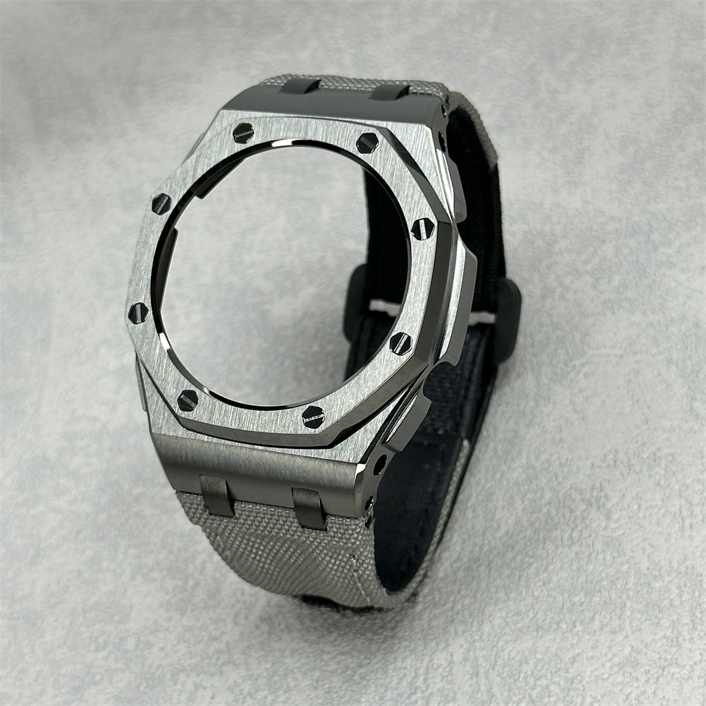 GA2100/2110/B2100 CasiOak Offshore Bezel Canvas Nylon Velcro Strap Set