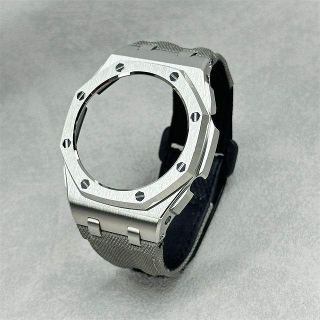 GA2100/2110/B2100 CasiOak Offshore Bezel Canvas Nylon Velcro Strap Set