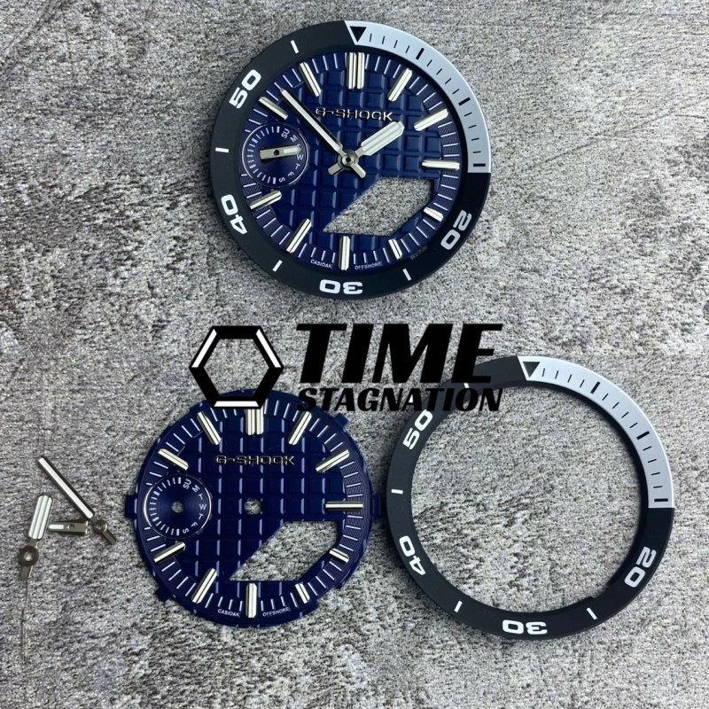 CasiOak modified GA2100 waffle style luminous dial hands scale ring ...