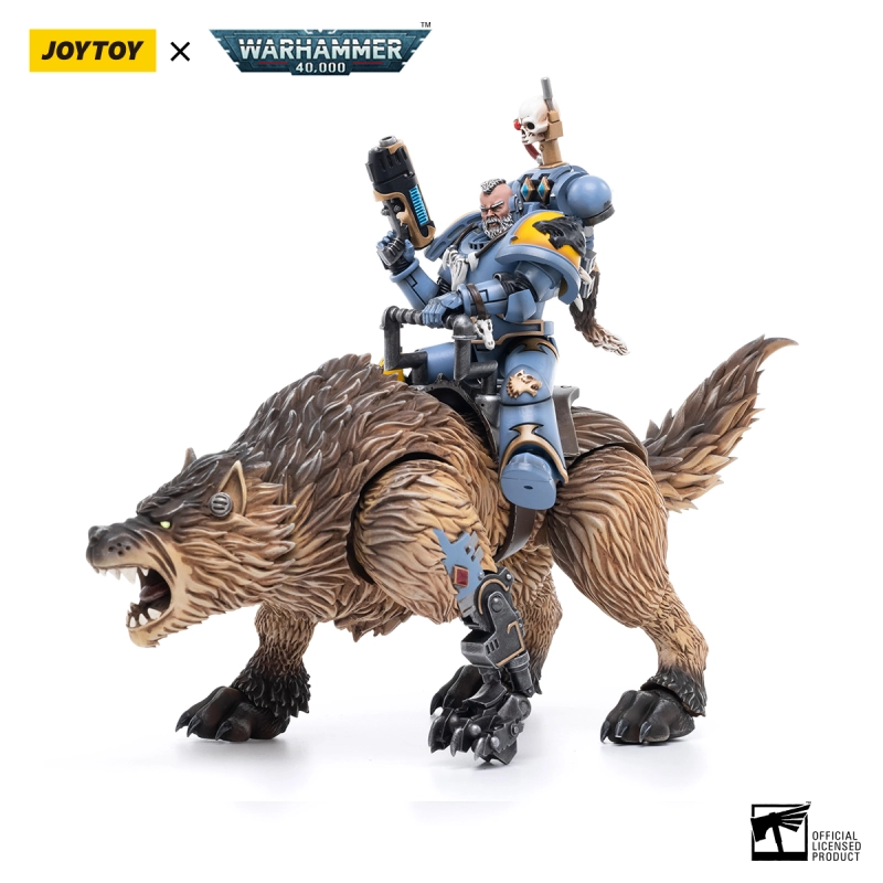 JOYTOY Warhammer 40K Space Wolves Thunderwolf Cavalry Bjane Action Figure
