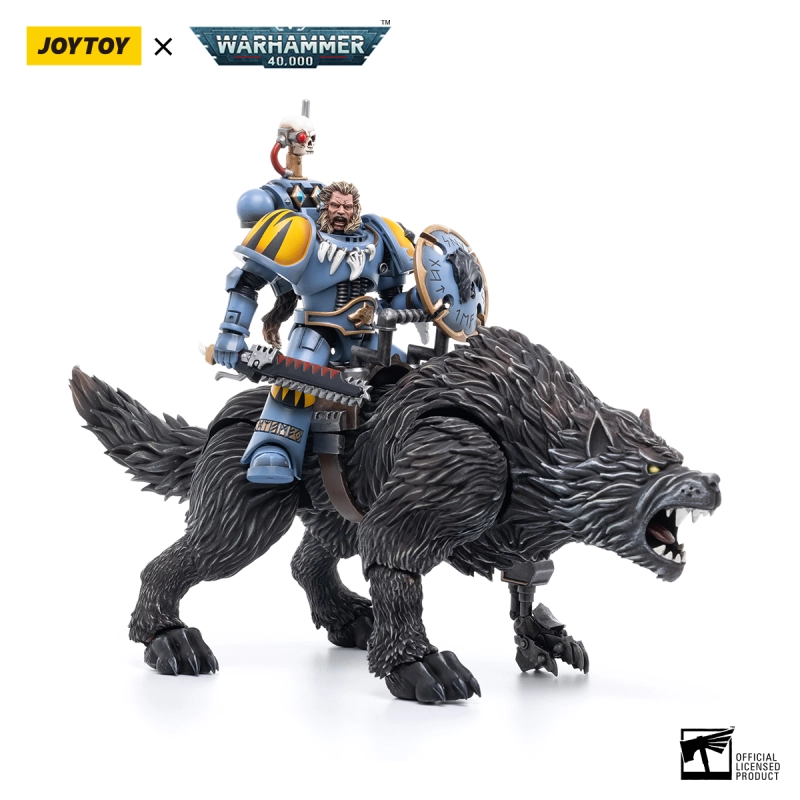 JOYTOYS Warhammer 40K Space Wolves Thunderwolf Cavalry Frode Antion Figure