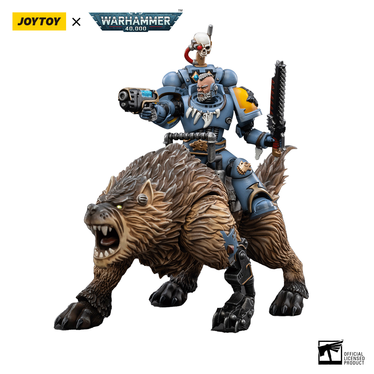 JOYTOY Warhammer 40K Space Wolves Thunderwolf Cavalry Bjane Action Figure