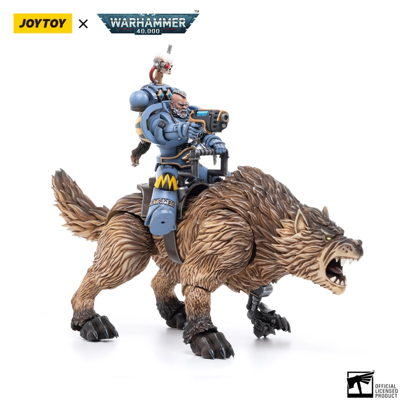 JOYTOY Warhammer 40K Space Wolves Thunderwolf Cavalry Bjane Action Figure