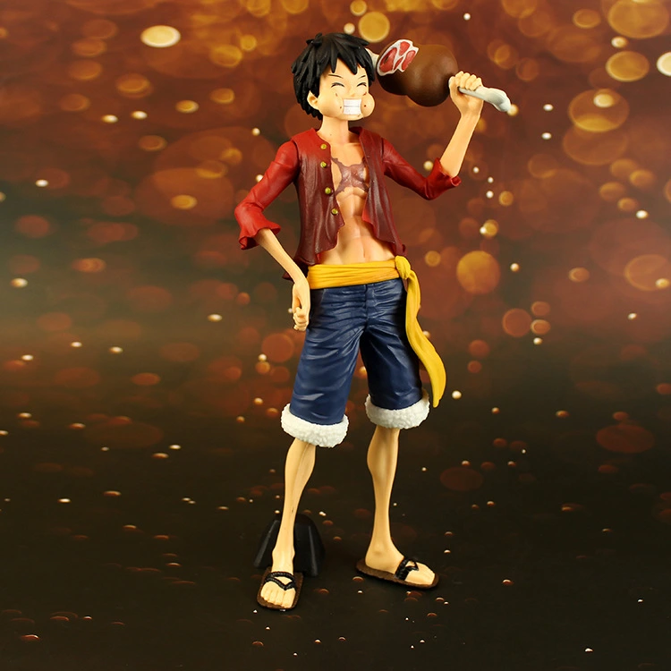 One Piece Standing Eat Meat Luffy
