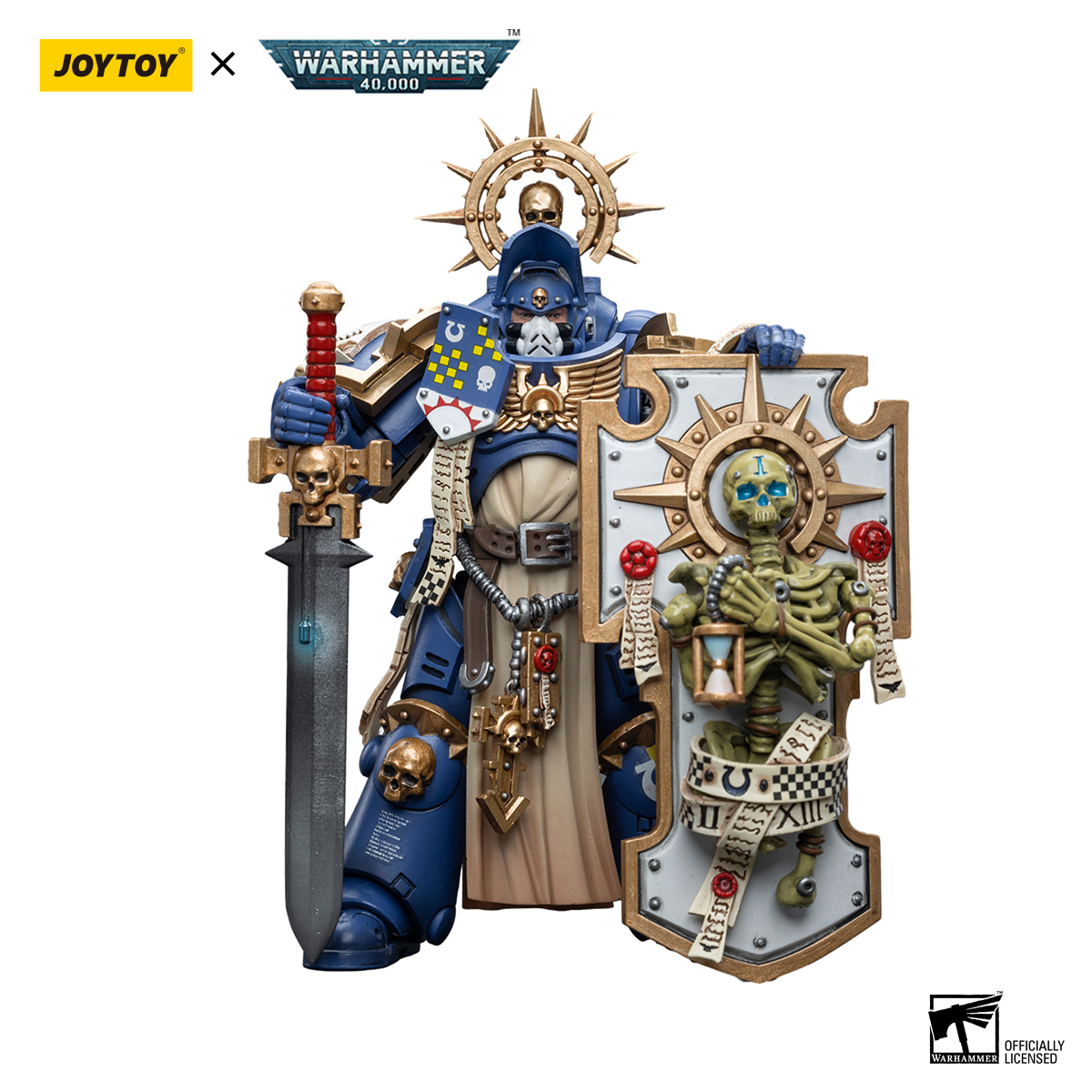 JOYTOY Warhammer 40K Ultramarines Primaris Captain with Relic Shield ...