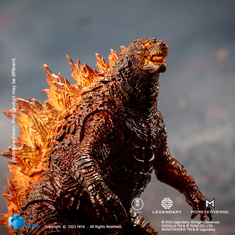 HIYA Godzilla King of the Monsters Burning Action Figure