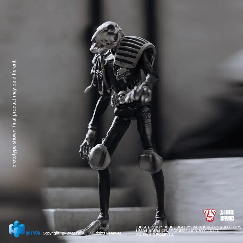 HIYA Exquisite Mini Series JUDGE DREDD Black and White Judge Mortis ...