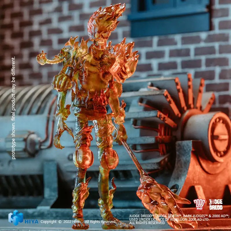 HIYA Exquisite Mini Series JUDGE DREDD Judge Fire Action Figure