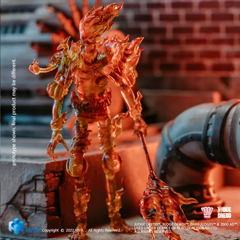 HIYA Exquisite Mini Series JUDGE DREDD Judge Fire Action Figure