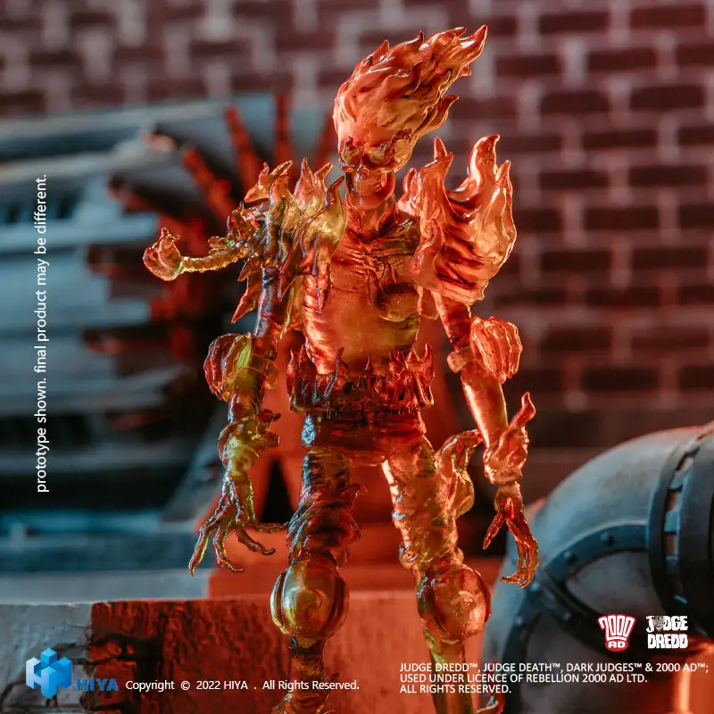 HIYA Exquisite Mini Series JUDGE DREDD Judge Fire Action Figure