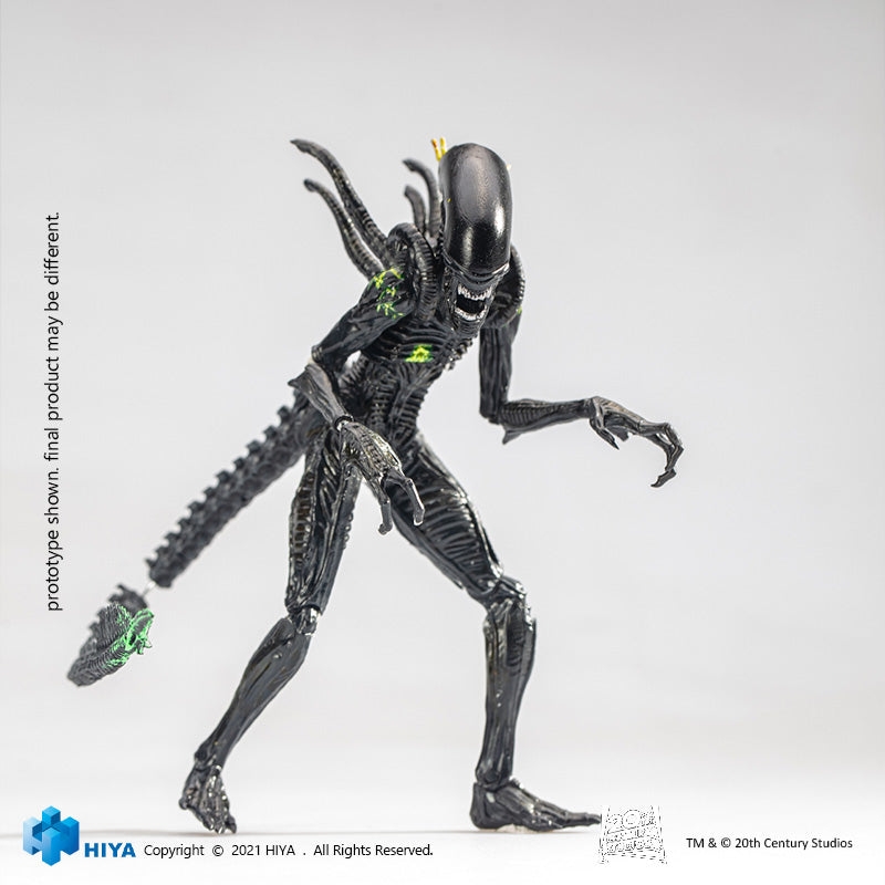 HIYA Exquisite Mini Series AVP Blowout Alien Warrior Action Figure