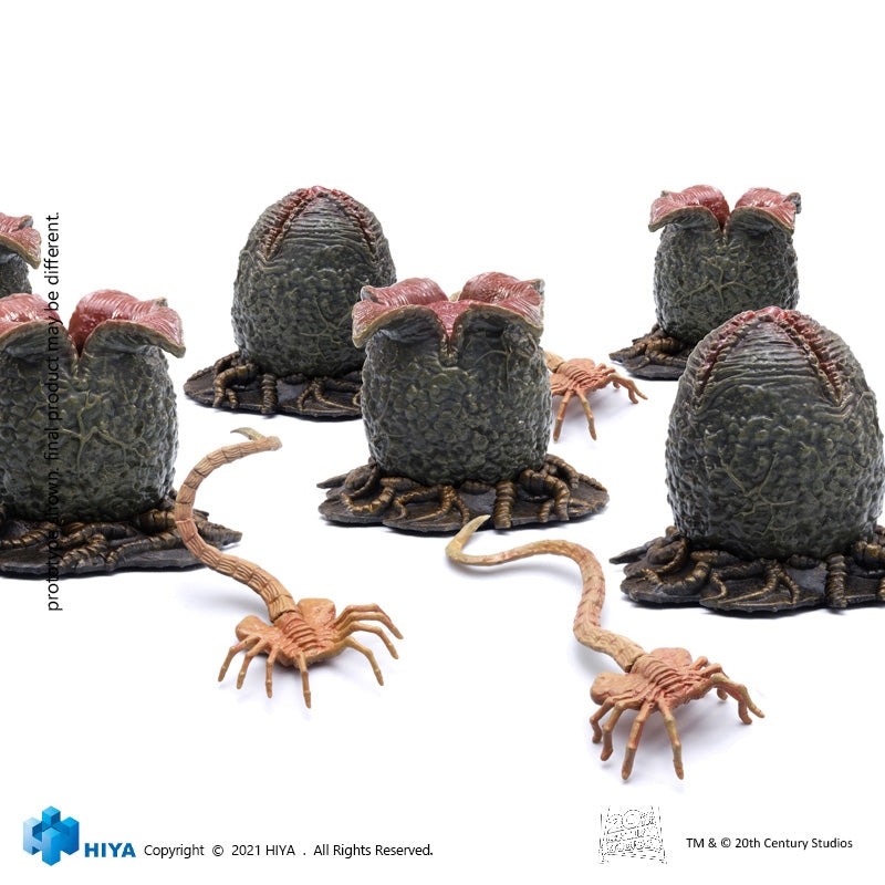 HIYA Exquisite Mini Series ALIENS Ovomorph And Facehugger set Action Figure