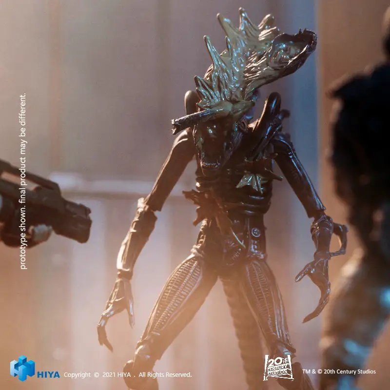 HIYA Exquisite Mini Series ALIENS Headshot Alien Warrior Action Figure