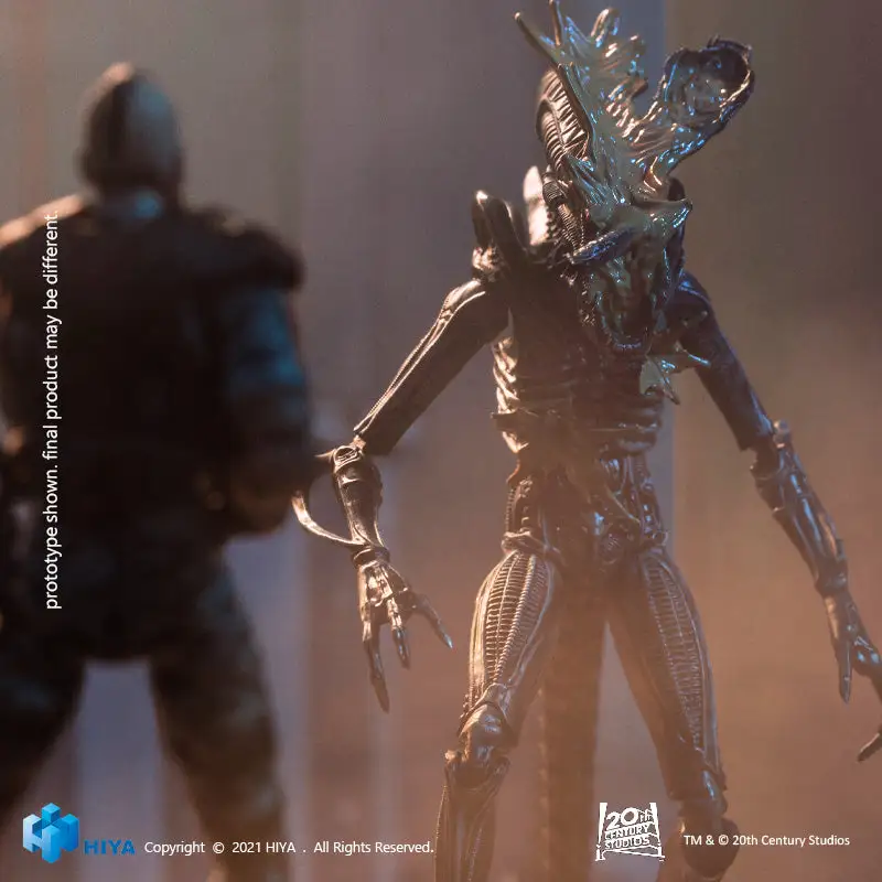 HIYA Exquisite Mini Series ALIENS Headshot Alien Warrior Action Figure