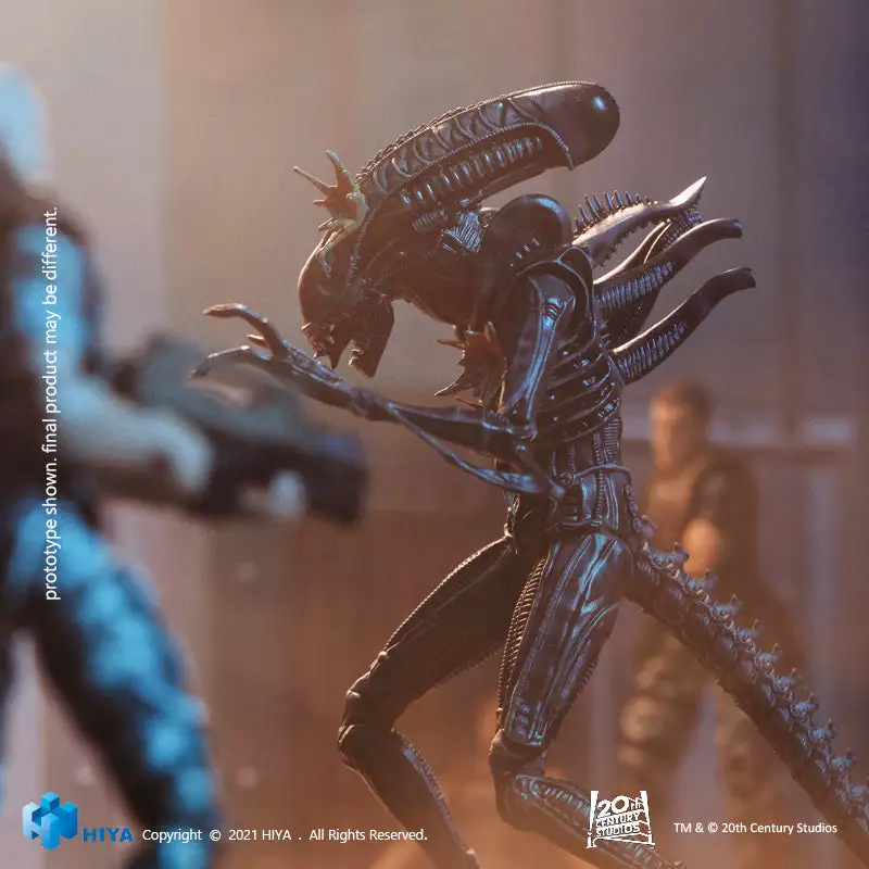 HIYA Exquisite Mini Series ALIENS Battle Damage Alien Warrior Action Figure