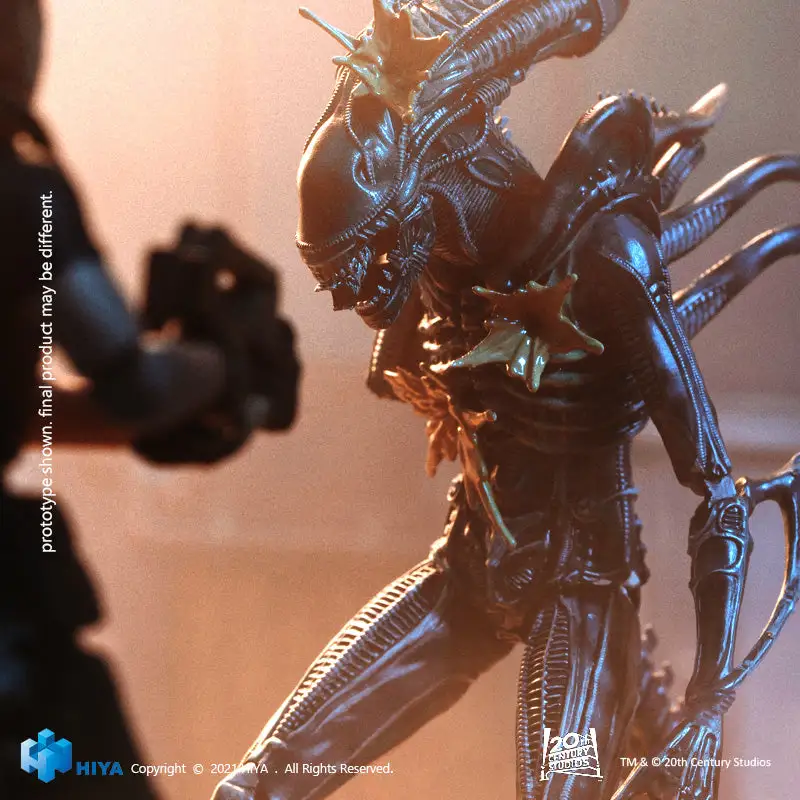 HIYA Exquisite Mini Series ALIENS Battle Damage Alien Warrior Action Figure