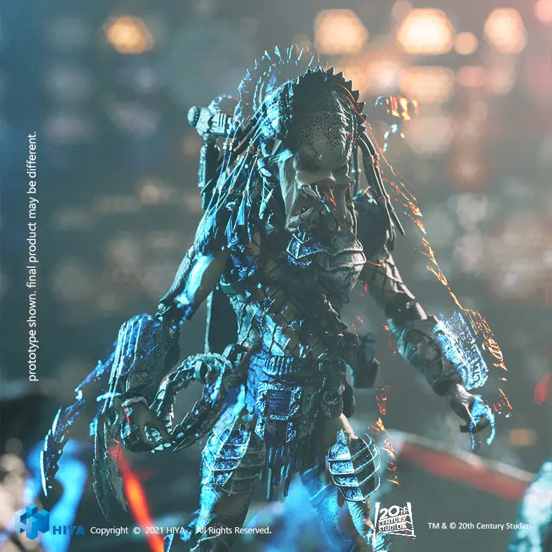HIYA Exquisite Mini Series AVP2 Unmasked Wolf Predator Action Figure