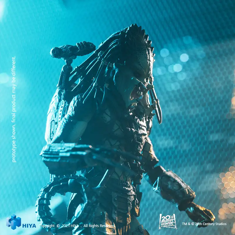 HIYA Exquisite Mini Series AVP2 Unmasked Wolf Predator Action Figure