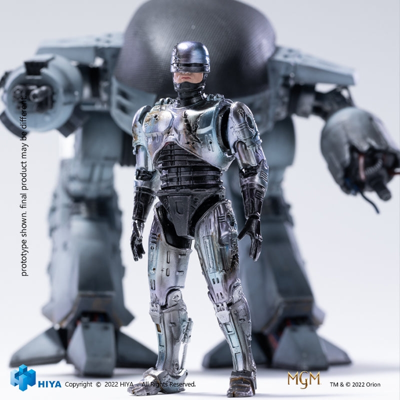 HIYA Exquisite Mini Series ED209 VS Robocop BattleDamage 2 Pack ...