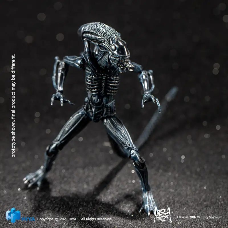HIYA Exquisite Mini Series ALIENS Alien Warrior Blue Action Figure