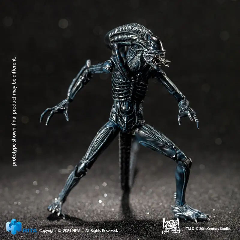 HIYA Exquisite Mini Series ALIENS Alien Warrior Blue Action Figure