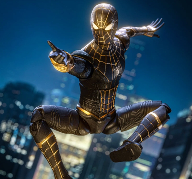 Black Gold Spiderman action figure
