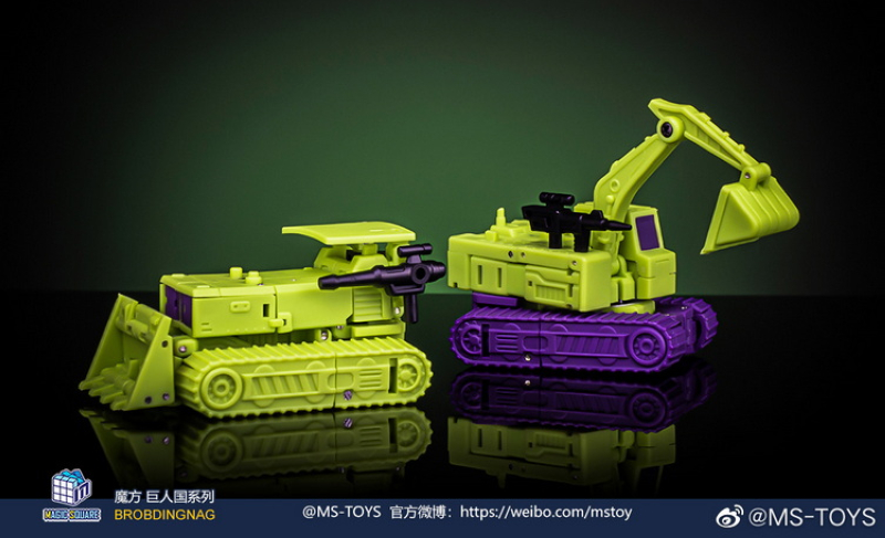 Transformer MS-TOYS MS-B41A & MS-B42A Master Excavator Bulldozer Master