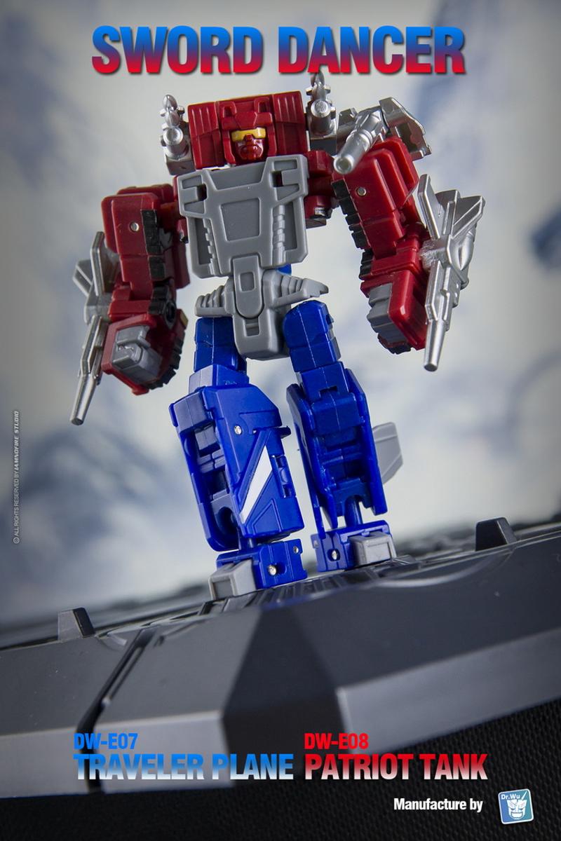 Transformer Dr.Wu DW-E07 E08 Sword Dancer Slamdance Toy Color Version