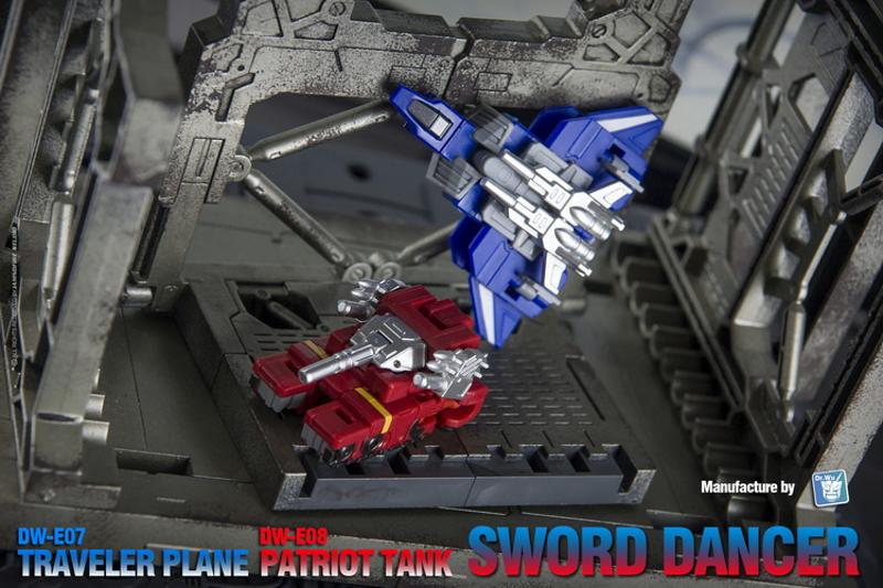 Transformer Dr.Wu DW-E07 E08 Sword Dancer Slamdance Toy Color Version